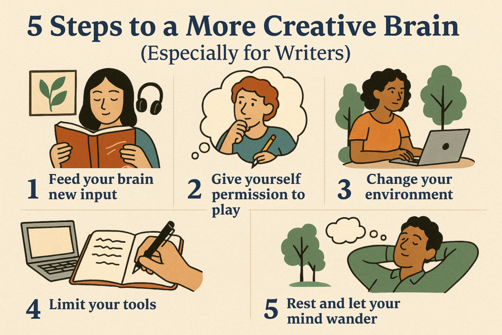 For a More Creative Brain Follow These 5 Steps - Fay B Bolton, Author